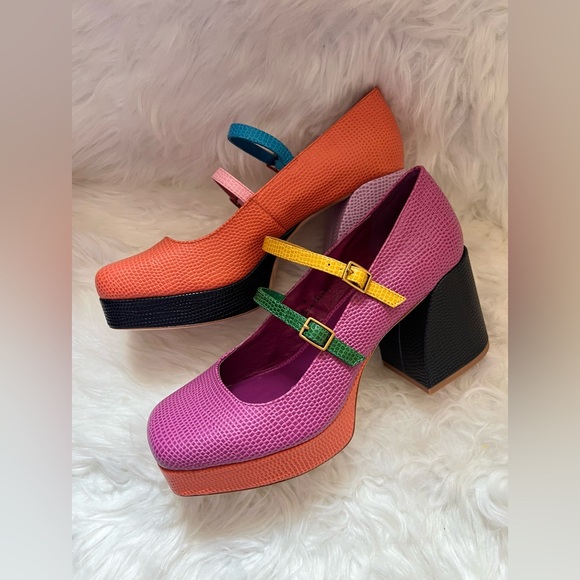 Charlotte Stone | Shoes | New Charlotte Stone Bizzy Chunky Colorblock ...